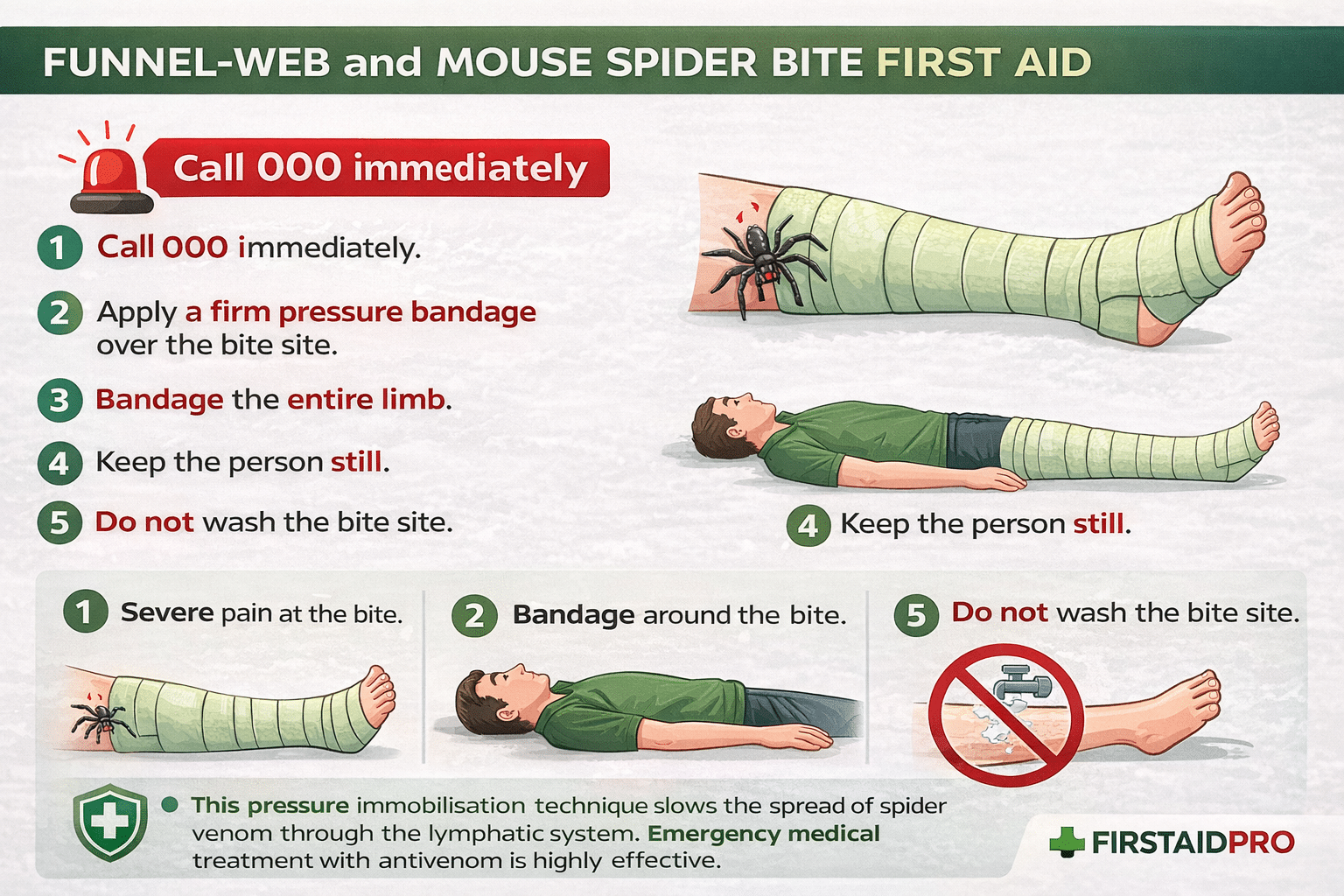 Australian Spider Bite & Bite First Aid Guide – Identification ...